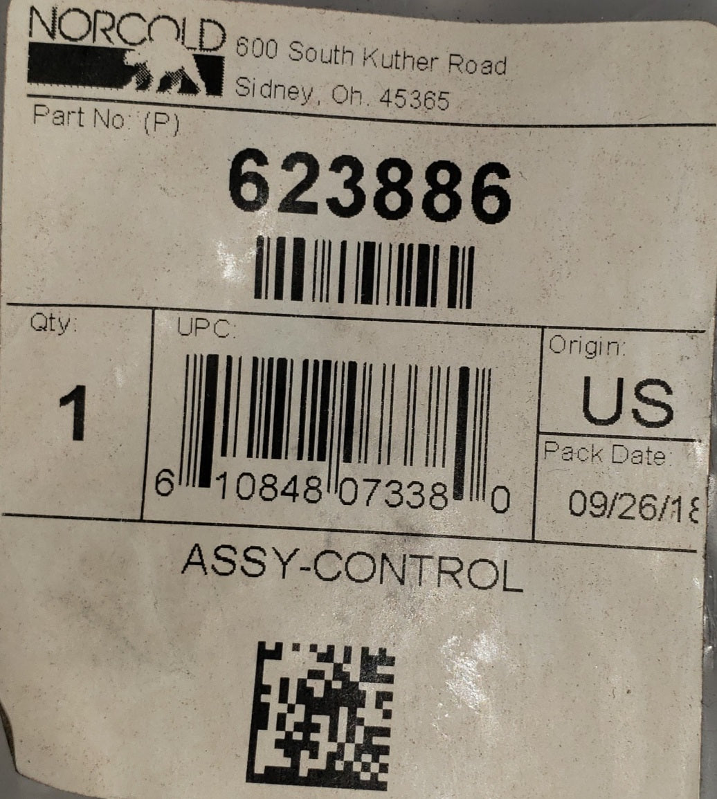 Norcold Refrigerator 3 Way Control Panel 623886 ( "Assy-Control" ) Opt ...