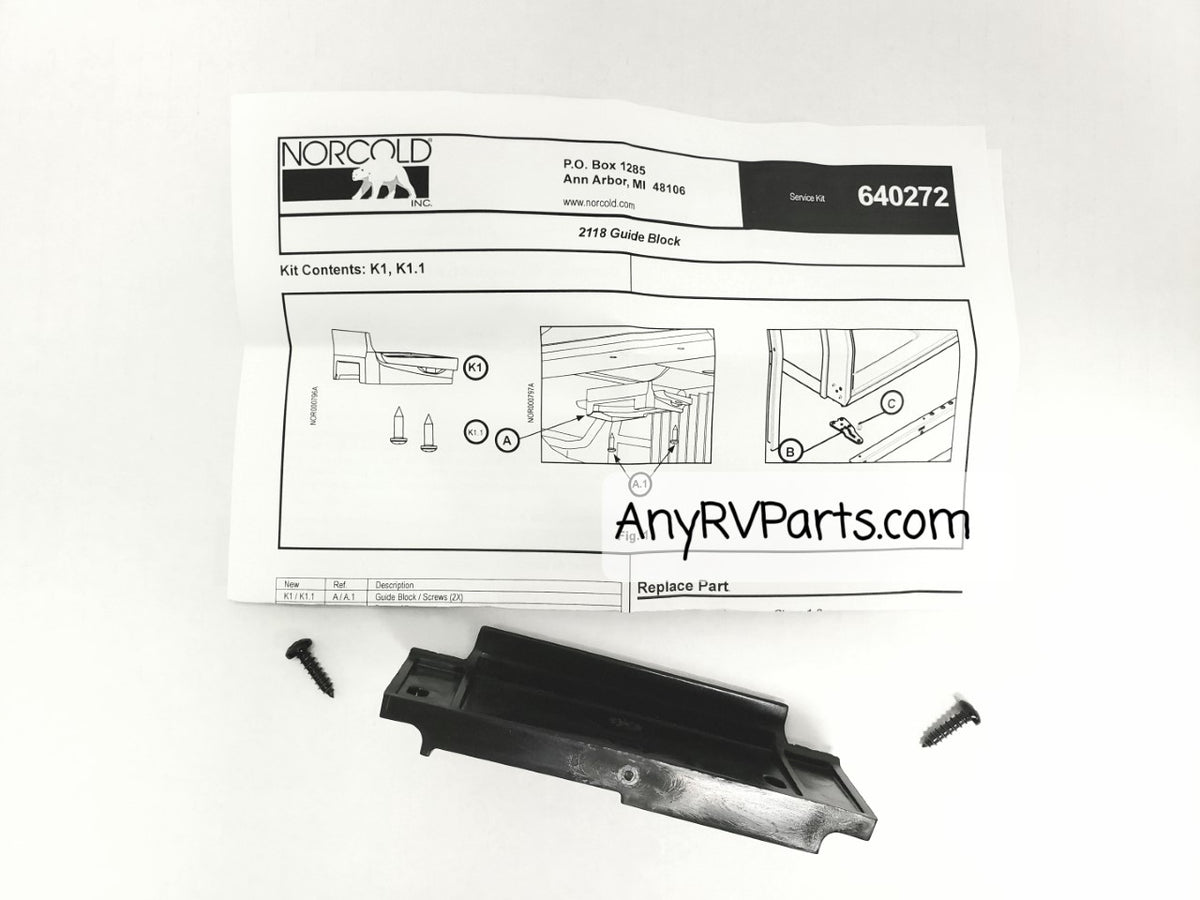 Norcold 640272 Flapper Guide Block Replaces 628076 – AnyRVparts.com