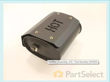 Generac 0H3034 Assembly Muffler 410CC XG 8KW Dropshipped from Manufact ...